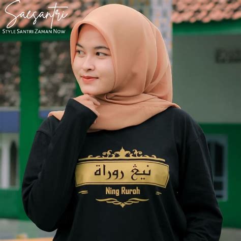 Jual KAOS NAMA ARAB DAN LATIN KAOS SANTRI PUTRI Shopee Indonesia