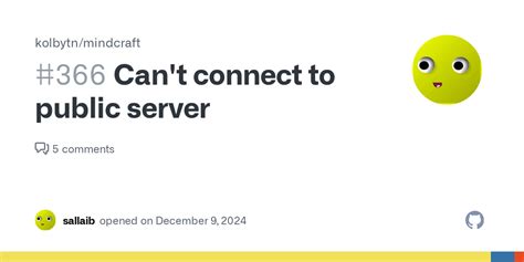 Cant Connect To Public Server · Issue 366 · Kolbytnmindcraft · Github