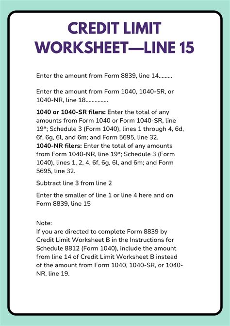 30 Free Printable Credit Limit Worksheet To Download In Pdf