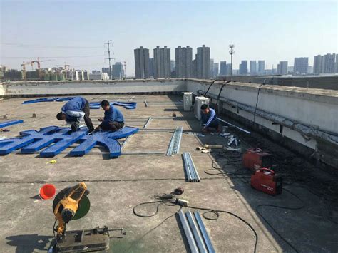 太仓美杰欣楼顶发光字设计制作安装完工