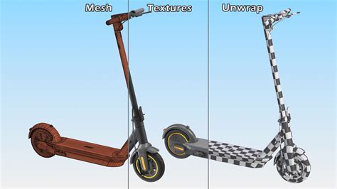 Ninebot KickScooter MAX 3D Model $49 - .3ds .blend .c4d .fbx .max .ma ...