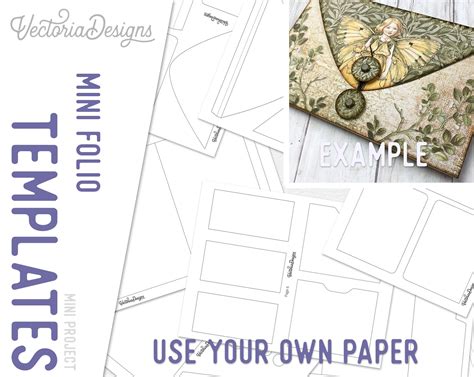 Mini Folio Templates Folio Craft Kit Summer Crafts Folio Kit Junk