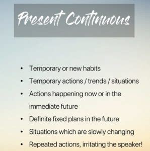 Present Simple Vs Present Continuous