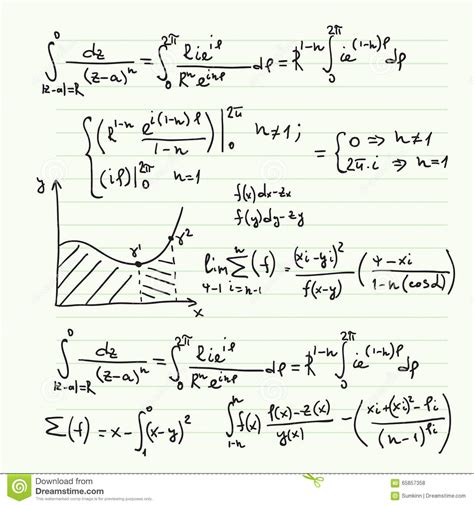 Vector Pattern With Mathematical Formulas Stock Vector Illustration Of Formula Background