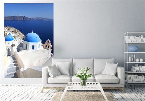 Kościoły na Santorini Cyklady Grecja fototapeta Sklep ePlakaty pl