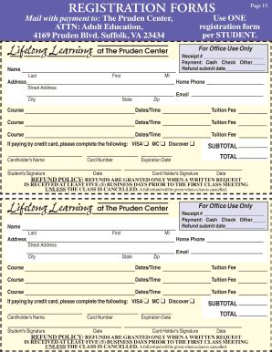 Fillable Online REGISTRATION FORMS Use ONE Registration Form Per