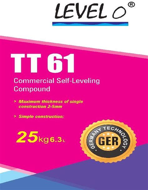 Level O Tt61 Self Leveling Compound At Rs 1 500 Bag In Bangalore Id