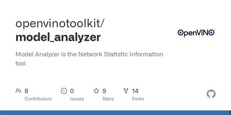 Github Openvinotoolkit Model Analyzer Model Analyzer Is The Network Statistic Information Tool