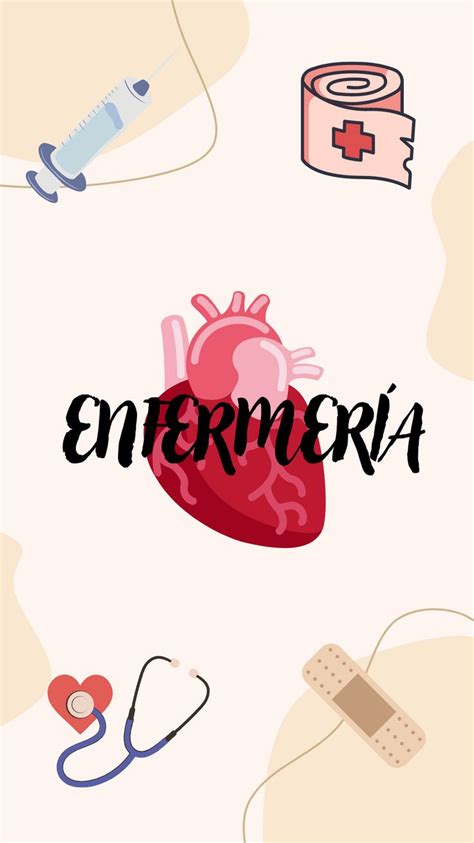 Portada enfermería Simbolo de enfermeria Material de enfermeria