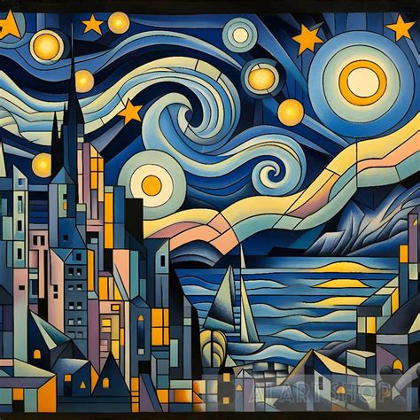 Starry Night Sky Celestial Wall Art Captivating And Serene Cosmi