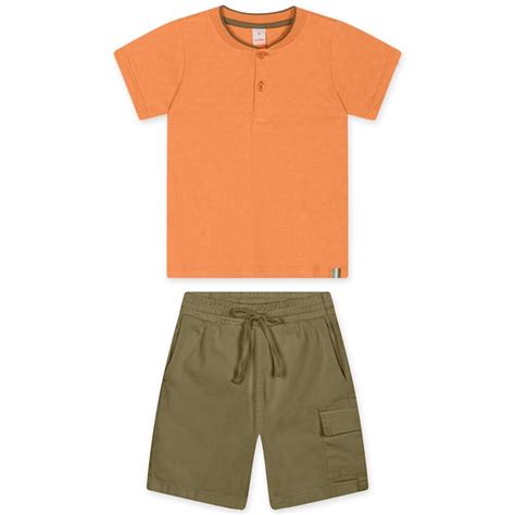 Conjunto Curto Infantil Masculino Marisol Clube Marisol