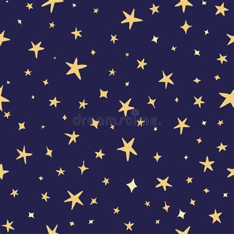 Patrón Ininterrumpido De Estrellas De Estilo Plano Patrón Con Planetas