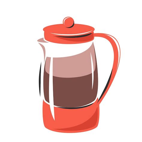 Cafeteira Ou Chaleira Vetor Premium
