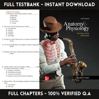 Test Bank For Anatomy Physiology The Unity Of Form And Function Th