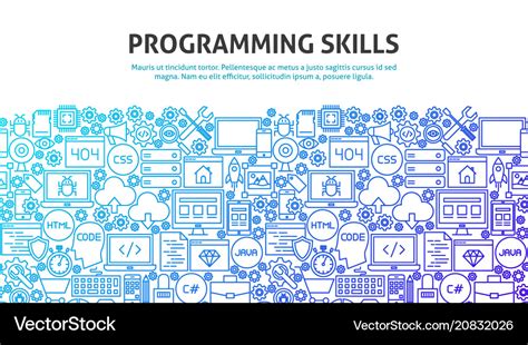 Programming Concepts And Skills Royalty Free Vector Image