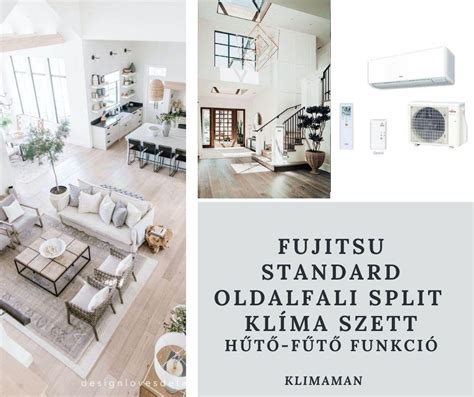 Fujitsu Standard Oldalfali Split klíma szett kw Klimaman hu