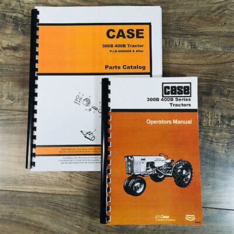 Case 310b 410b Tractors Parts Operators Manual Catalog Set Owner Book