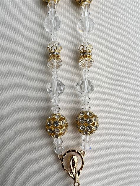 Lazo De Boda Wedding Lasso Rosary Crystal Rhinestone Wedding Unity