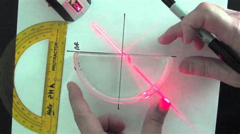 Snell Law Refraction Tank Lab Youtube