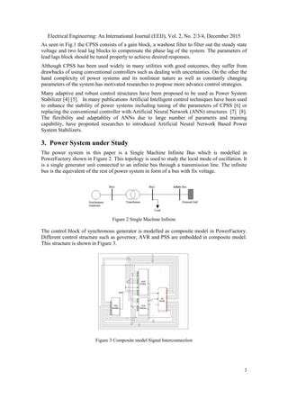 ARTIFICIAL NEURAL NETWORK BASED POWER SYSTEM STABILIZER ON A SINGLE