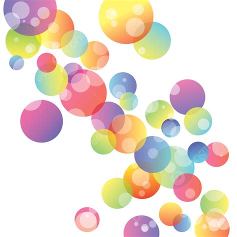 Abstract Colorful Circle On White Background Colorful Tech Template