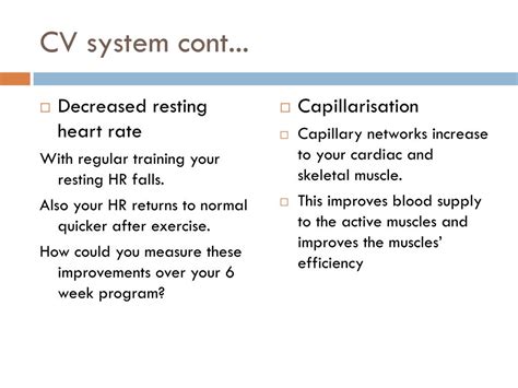 Ppt Long Term Effects Of Exercise On The Body Systems Powerpoint Presentation Id 6300226