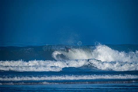 Bodyboarder Surfing Ocean Wave Stock Image Image Of Boogie Leisure