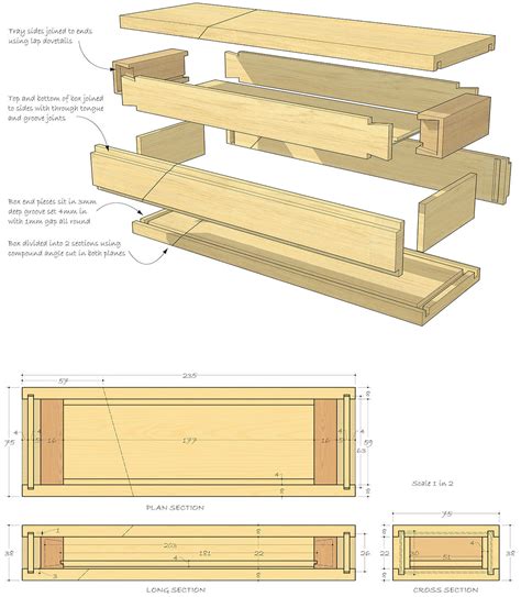 Wooden Pencil Box Plans