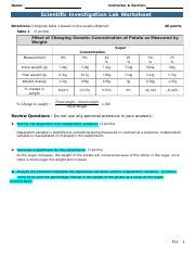 BIO 181L Week 1 Scientific Investigation Lab Worksheet Docx Name Instructor Section