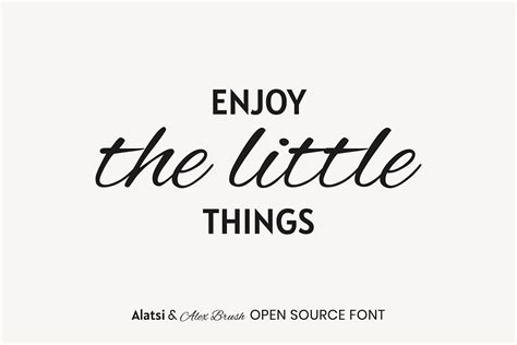 Alatsi Alex Brush Open Free Font Add On Rawpixel