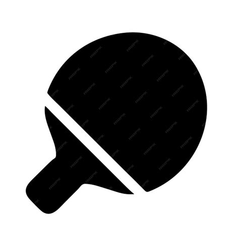 Pictogramme De Ping Pong Vecteur Premium