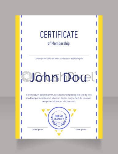 Partner Certificate Design Template Stock Vector 4786765 Crushpixel