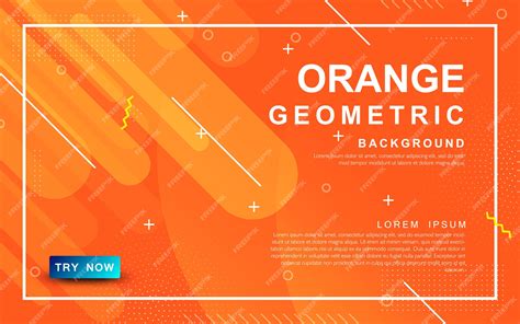 Premium Vector Abstract Orange Dynamic Background Design