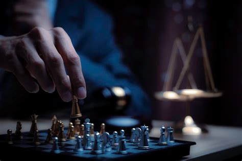 premium photo businessman playing chess think problem solving