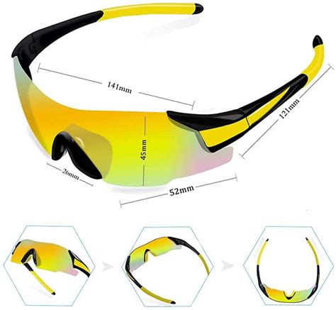 Sports Cycling Sunglasses Tr90 Unbreakable Frame Polarized Sports