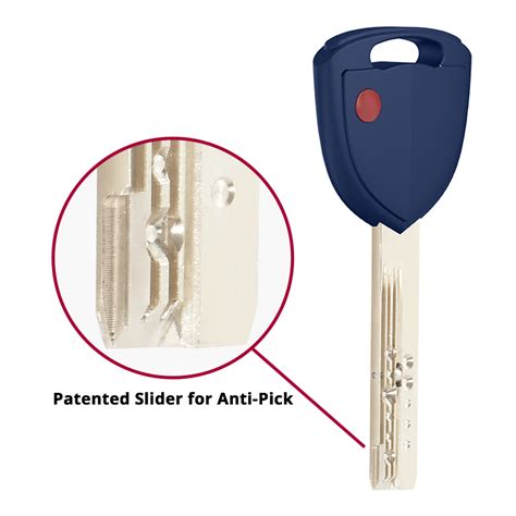 Active Pin And Passive Pin Lock Cylinder With Patent Slider Eos Secure