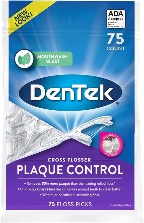 Dentek Cross Flosser 75ct Barayah Medical