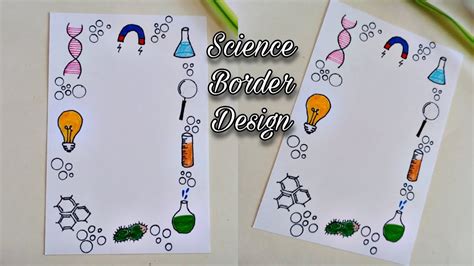 Science Border Design On Paperborder Design For Project Andassignment