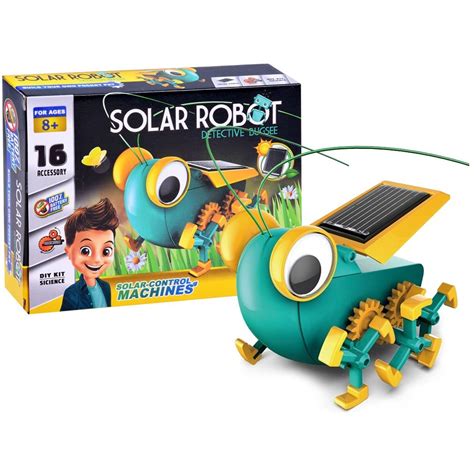 Solar Robot Detective Bugsee Diy Toy Grab Ease