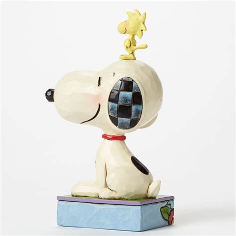 Enesco Jim Shore Peanuts Snoopy With Woodstock Personality Pose