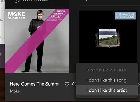 Discover Weekly Like And Dislike Buttons The Spotify Community