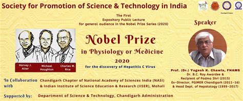 Lecture On Nobel Prize In Physiology And Medicine Society For Promotion