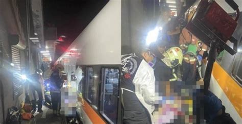 台湾一男子掉落月台被进站的台铁太鲁阁号撞击身亡现场曝光 腾讯新闻