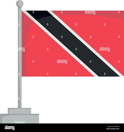 National Flag Of Trinidad And Tobago Vector Illustration Stock Vector