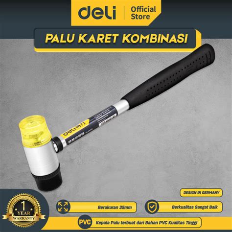 Palu Karet Mini Deli Rubber Hammer Palu Lantai Keramik Granit DL5335 Lazada Indonesia