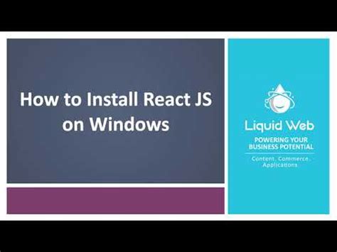 How To Install React JS On Windows YouTube