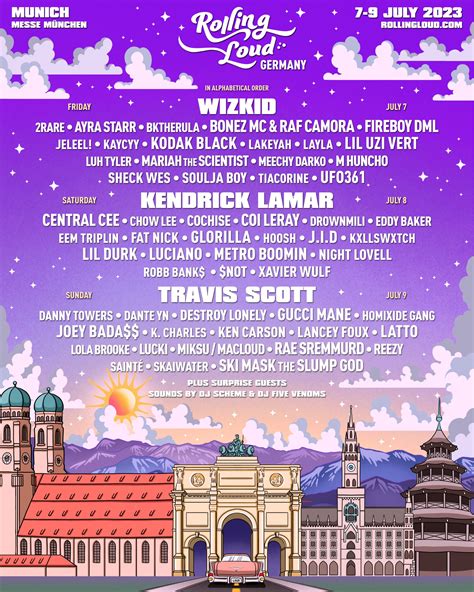 LINE UP ROLLING LOUD GERMANY 2023 in München Leutgeb Entertainment