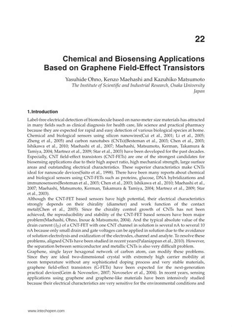 Pdf Chemical And Biosensing Applications Based On Graphene Field Effect Transistors Dokumen Tips