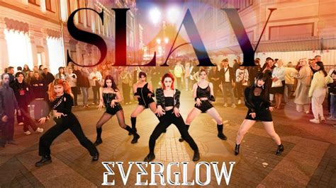 Kpop In Publicone Take Everglow 에버글로우 Slay Dance Cover By