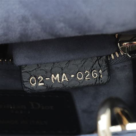 Christian Dior Blue Ombre Python Lady Dior Mini Chain Bag The Closet